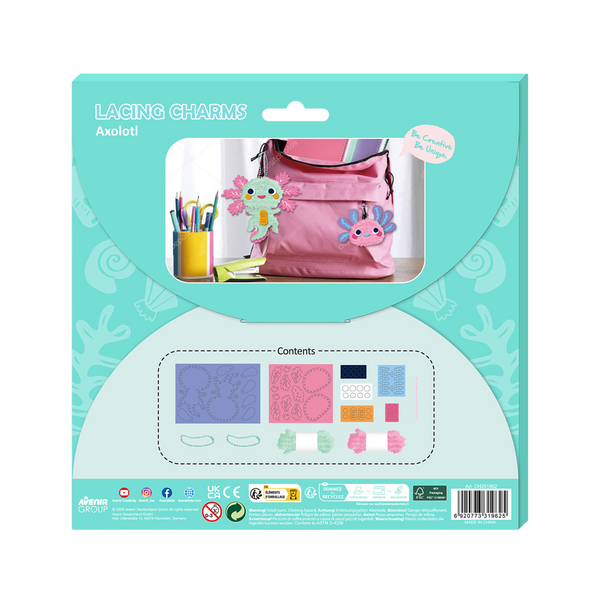 Avenir - Everyday Craft - Lacing Charms - Axolotl - Johnco