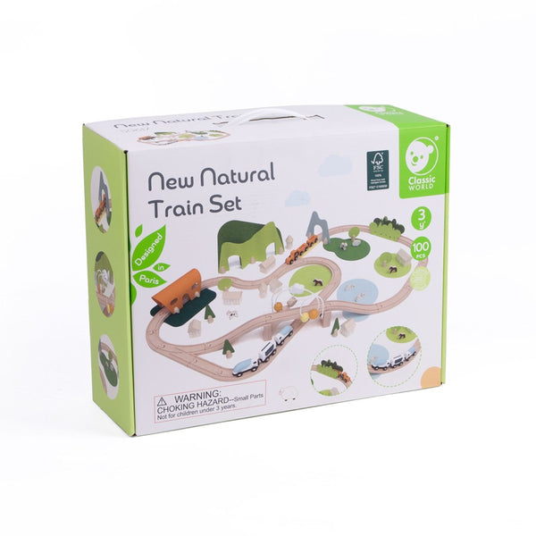 Classic World - New Natural Train Set - Johnco