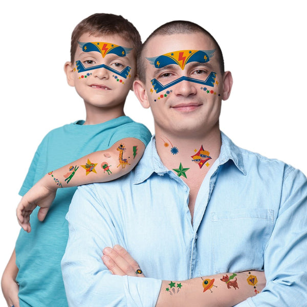 Avenir - Face Sticker and Tattoos - Superheroes - Johnco