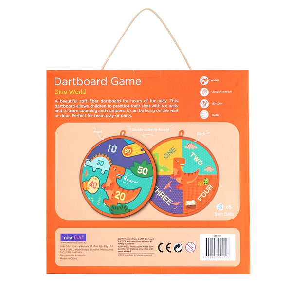 mierEdu - Dartboard Game - Dino World (Hang Sleeve) - Johnco