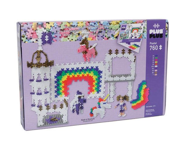 Plus-Plus - Pastel Rainbow Castle - 760 pcs - Johnco